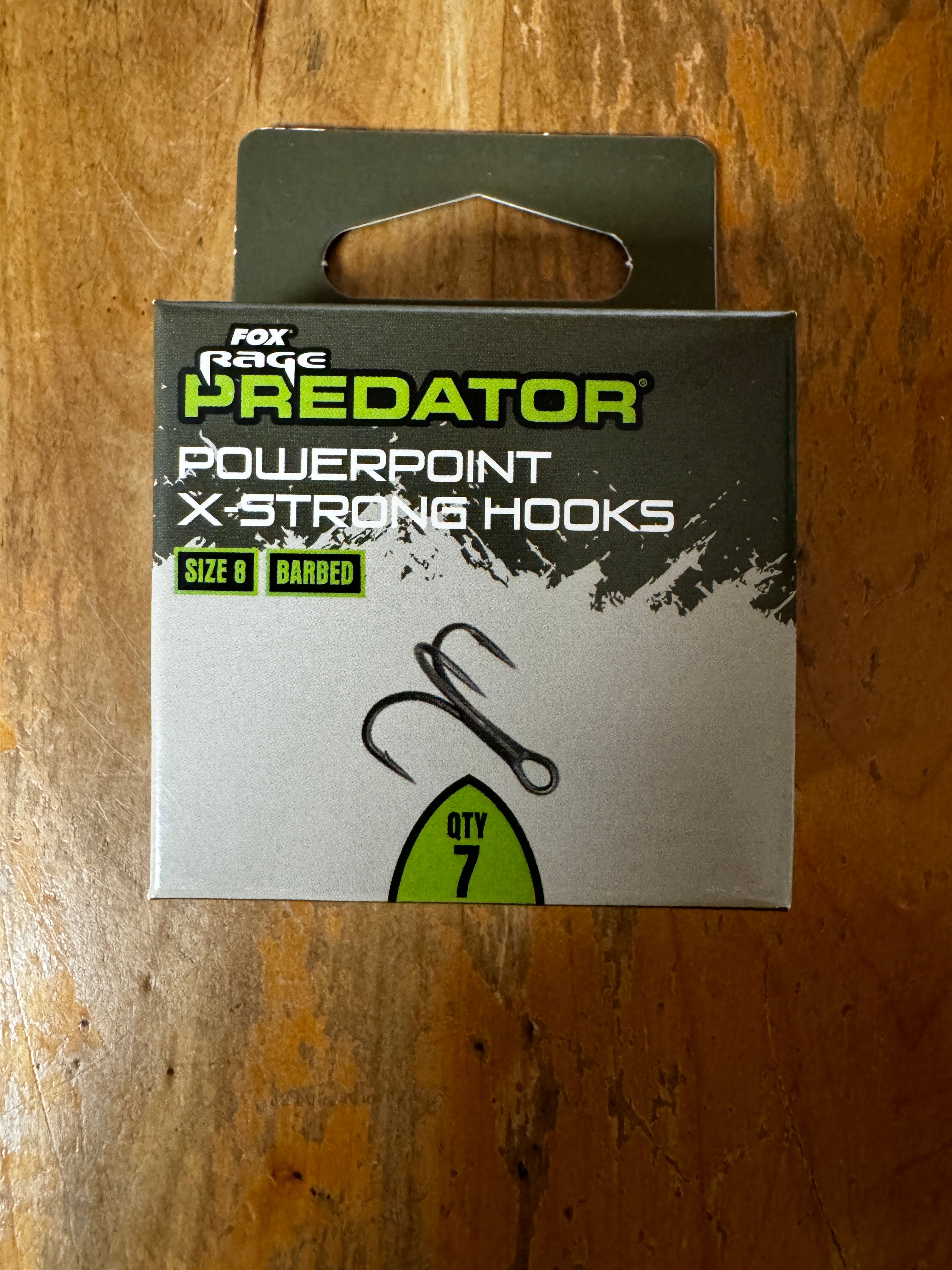Fox Rage Predator PowerPoint X-Strong Hooks Size 8 Barbed – The Tackle ...