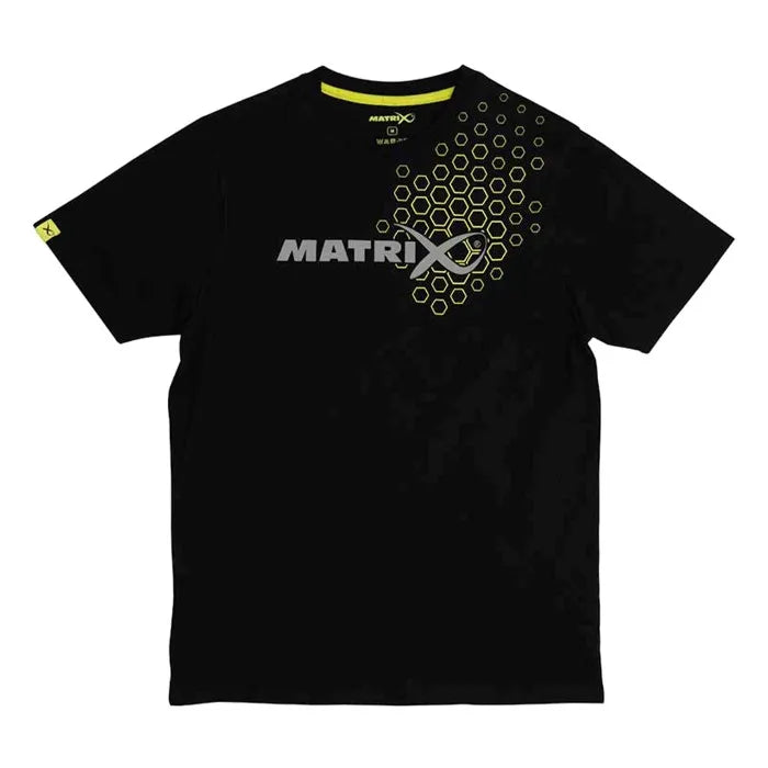 Matrix Hex Print Black T-Shirt – The Tackle Company